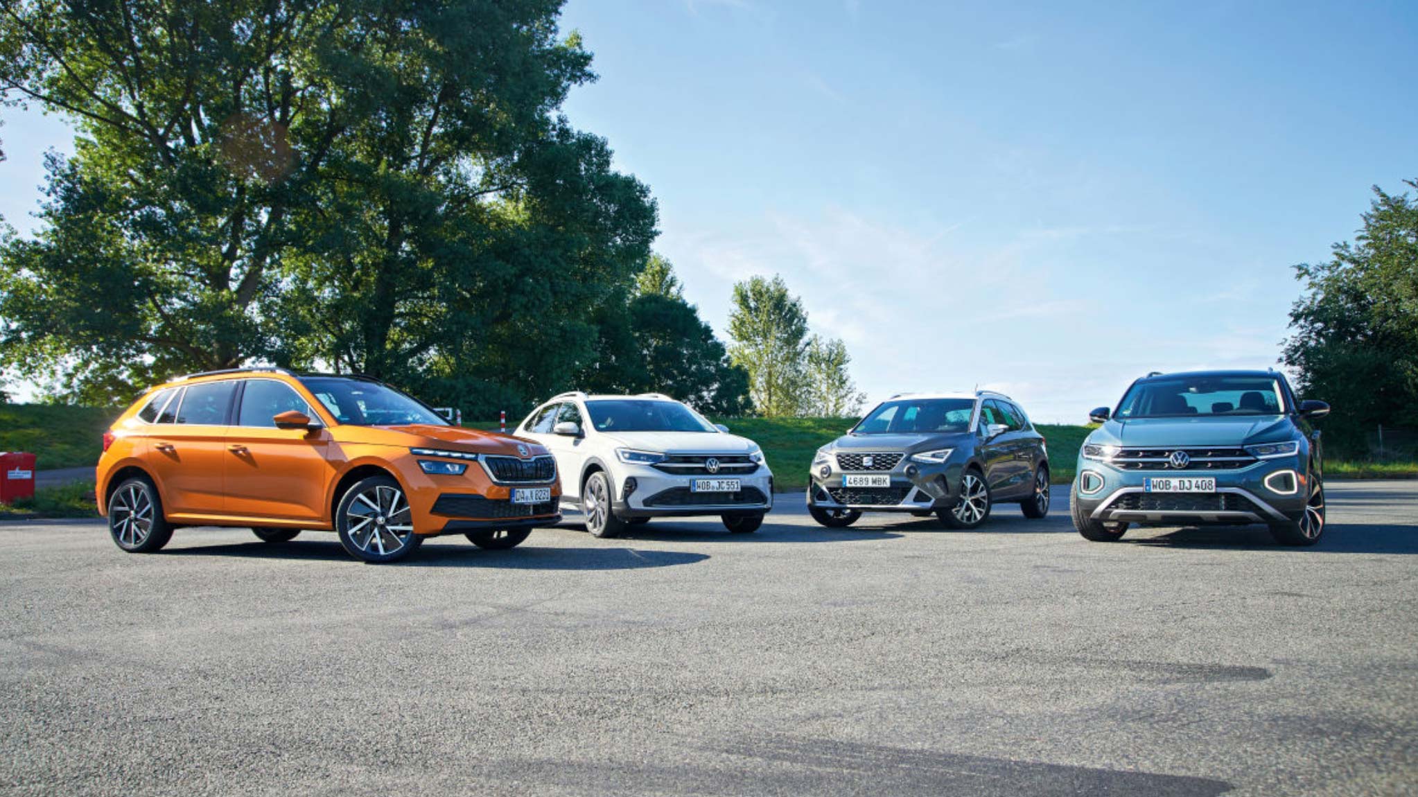 Comparativa: Volkswagen T-Roc, Volkswagen Taigo, Seat Arona y Skoda Kamiq